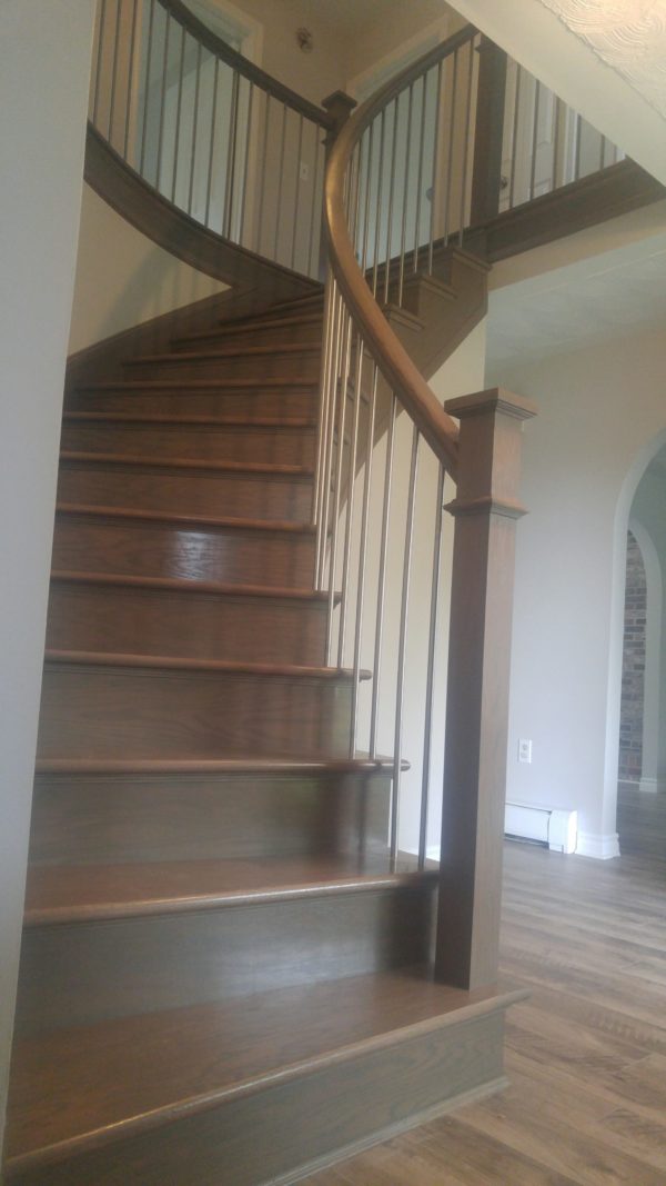 Curved Staircase Packages - Designed for Curved Stairs — Stair Treads USA